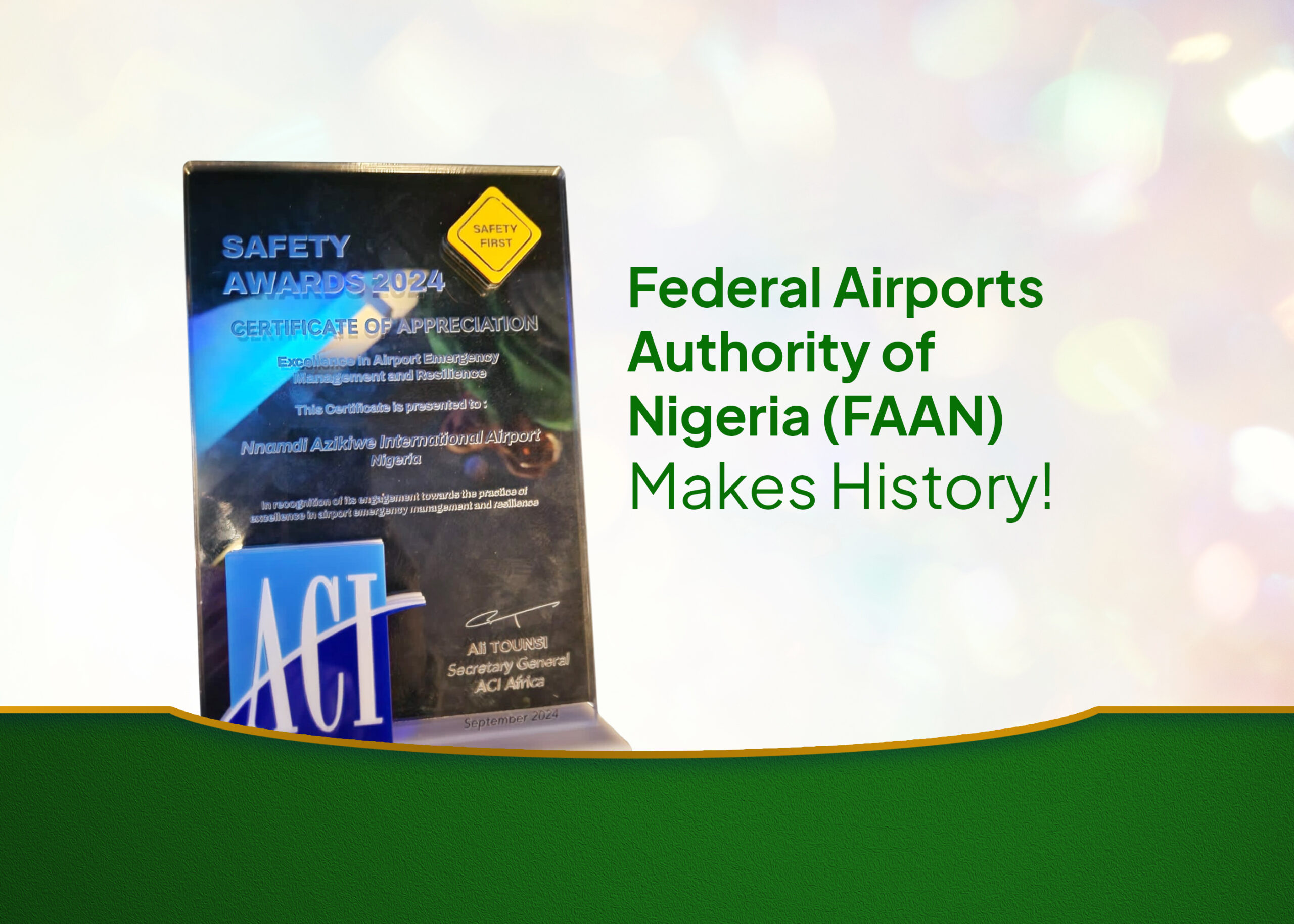 Federal Airports Authority of Nigeria (FAAN) Makes History – Faan News ...